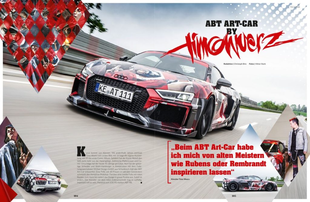 ABT Art-Car im Lifestyle-Magazin von ABT Sportsline